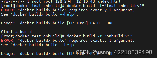 docker build的时候报错【docker buildx build requires exactly 1 argument】_error: "docker buildx build ...