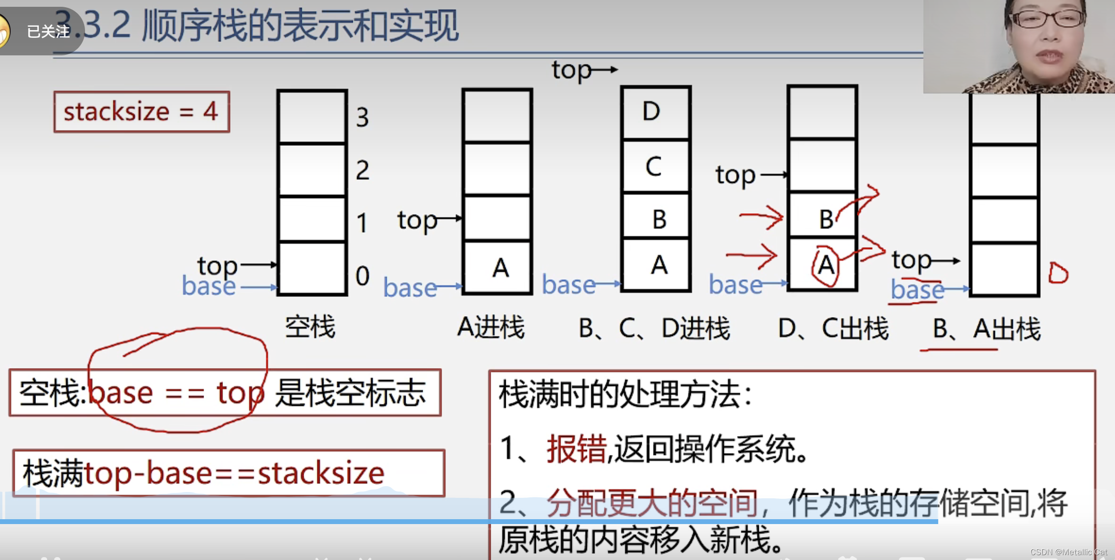 算法与数据结构 栈的表示和操作的实现 Csdn博客