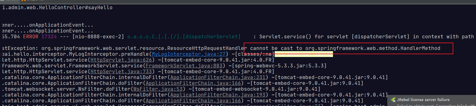 Spring boot 2.0 版本报错 ResourceHttpRequestHandler cannot be cast to HandlerMethod-CSDN博客