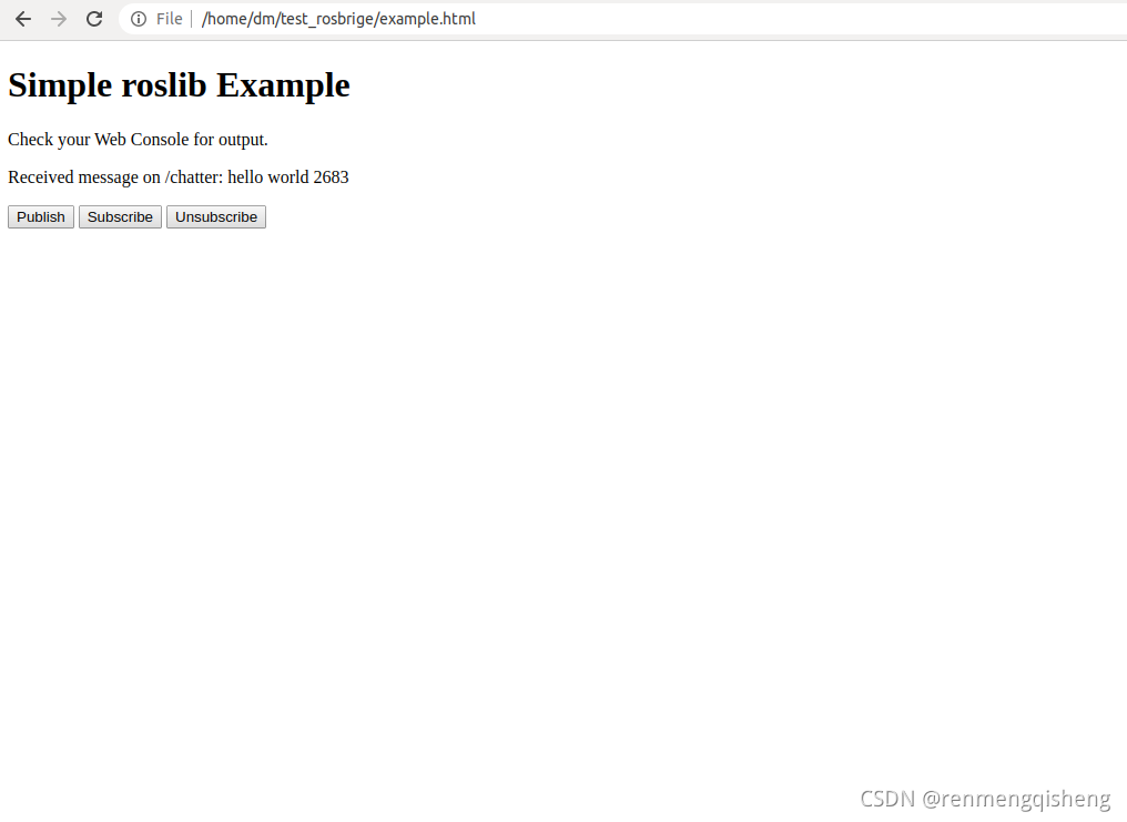 利用Websocket实现ROS与Web的交互_rosbridge websocket-CSDN博客
