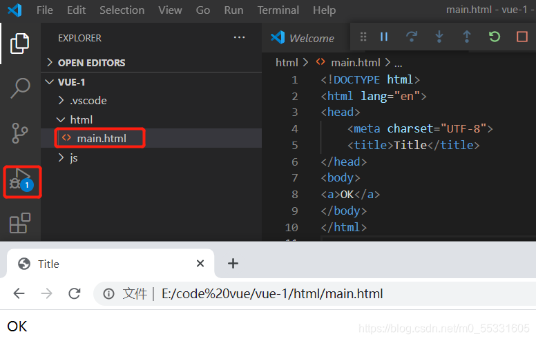 VScode 创建原生web工程 html+js_vscode编辑html+js-CSDN博客