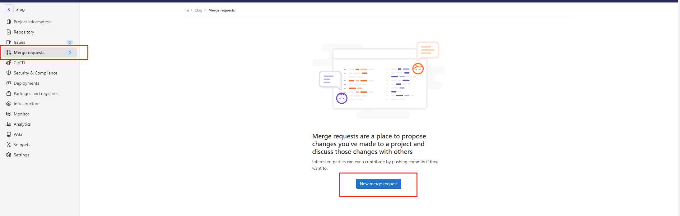 Gitlab中merge request操作说明_gitlab merge request-CSDN博客