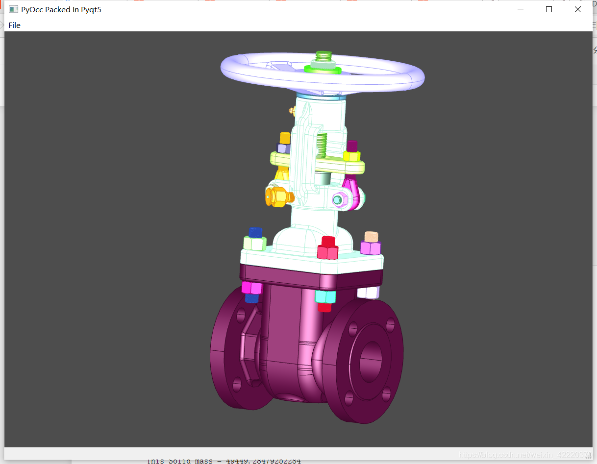 PythonOcc实战——step文件导入、零件识别、几何属性、爆炸图初步展示_pythonocc canvas = qtdisplay.qtviewer3d(-CSDN博客