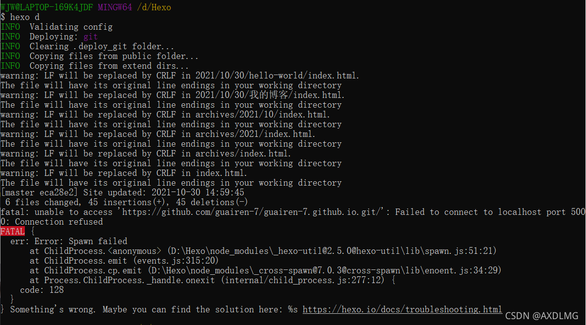 【Hexo】+【Github】搭建blog_yamlexception: duplicated mapping key-CSDN博客