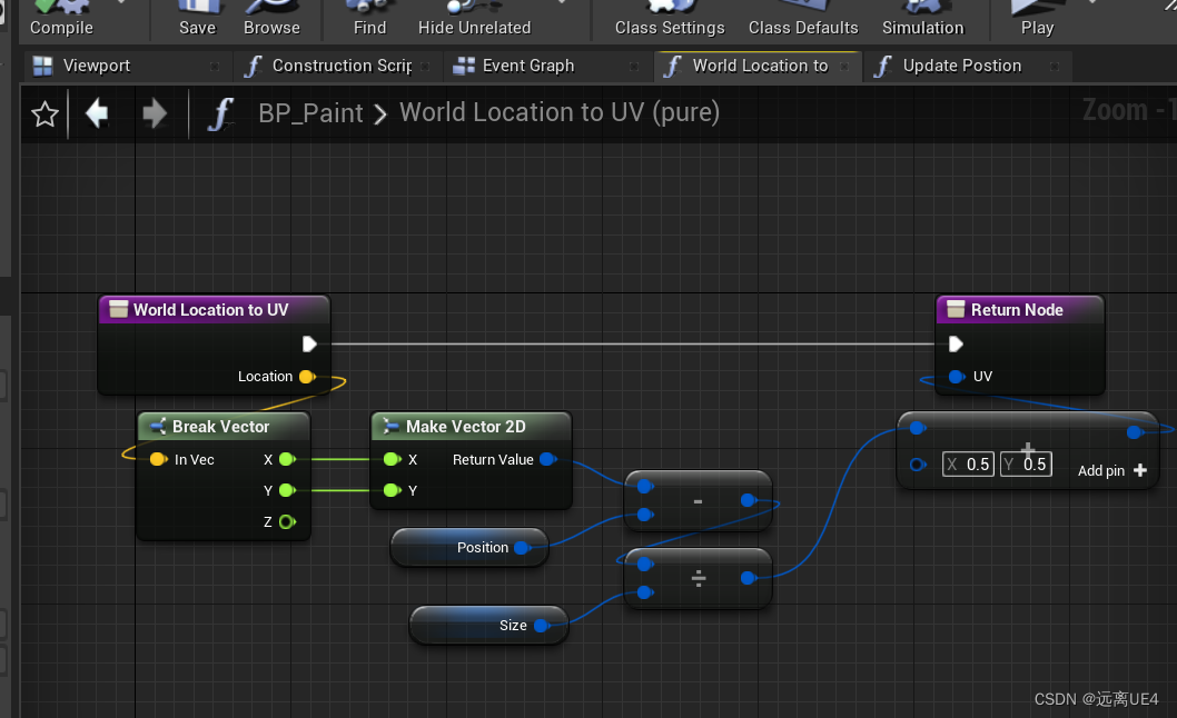 UE4 交互雪 学习笔记_ue4 获取target uv-CSDN博客