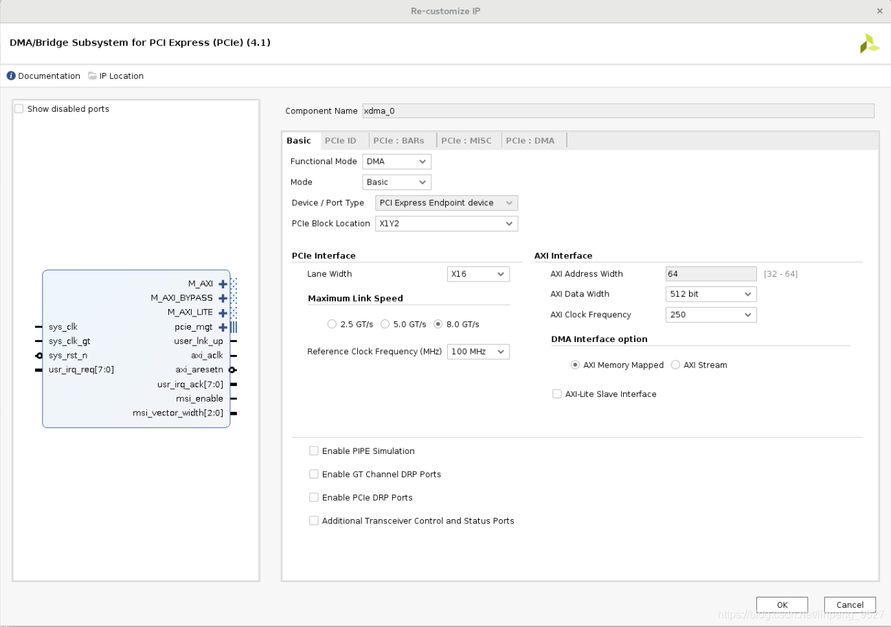 XILINX DMA/Bridge Subsystem for PCI Express （XDMA）笔记2(基于VU9P FPGA)_pcie ...