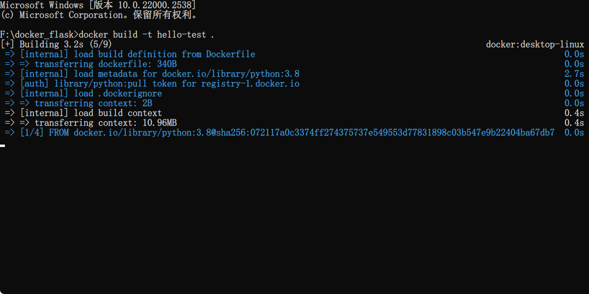 如何将Flask项目打包Docker镜像，并将镜像导出，在其他电脑导入镜像_docker flask镜像-CSDN博客