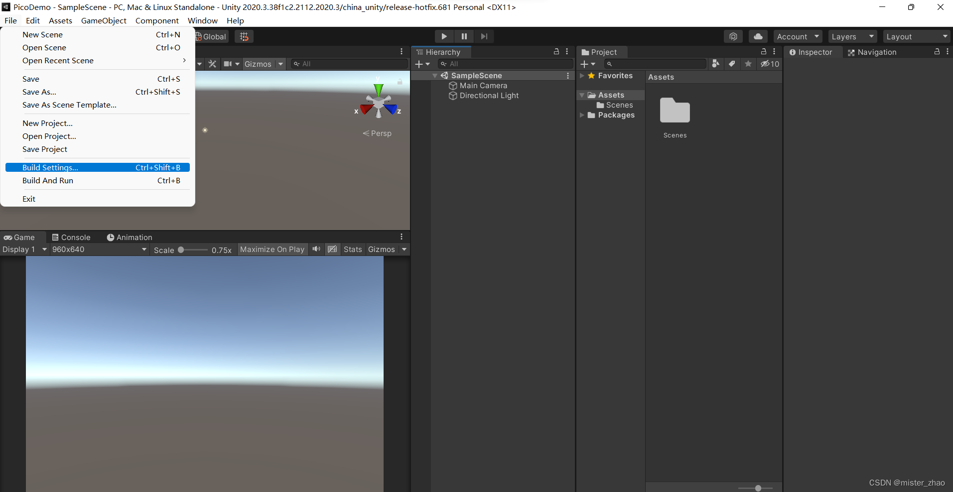 Unity_PIco开发-基础配置篇（基于PIcoG2_4K）_pico开发环境 电脑配置-CSDN博客