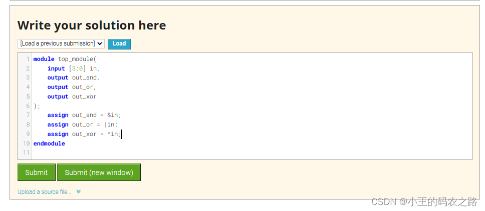 HDLBits刷题，Vectors_declared as vector,then redeclared as scalar-CSDN博客