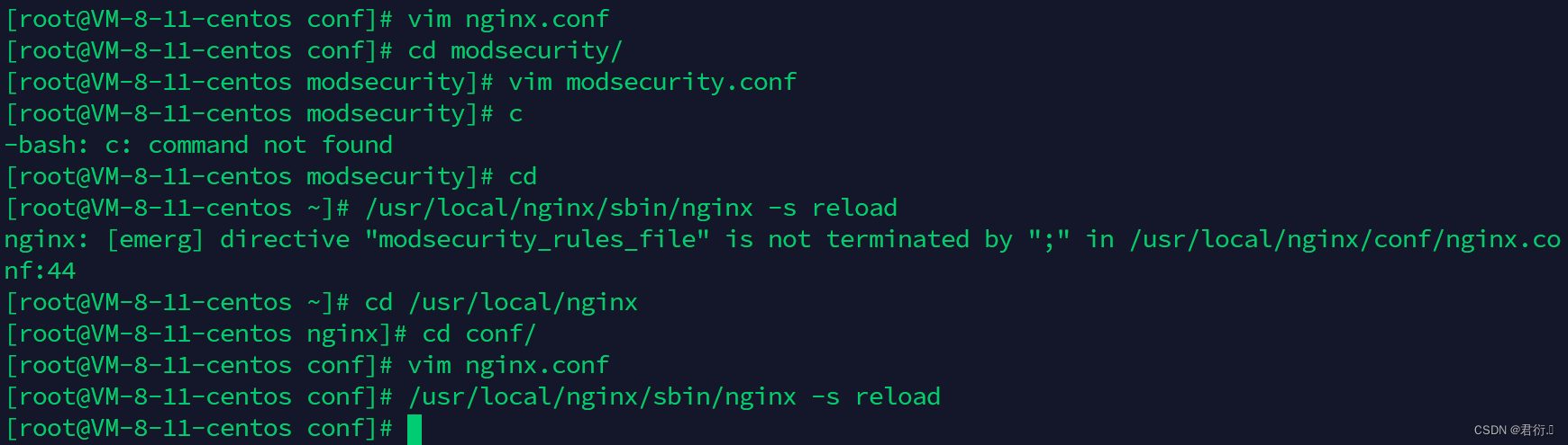 Modsecurity安装+Nginx+腾讯云CentOS+XSS-Labs靶场+WAF规则_contos 7 modsecurity 安装-CSDN博客
