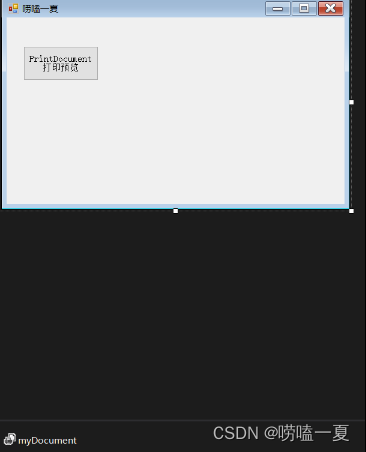 C# 使用自带的组件PrintPreviewDialog 和 PrintDocument实现打印预览（一）-CSDN博客