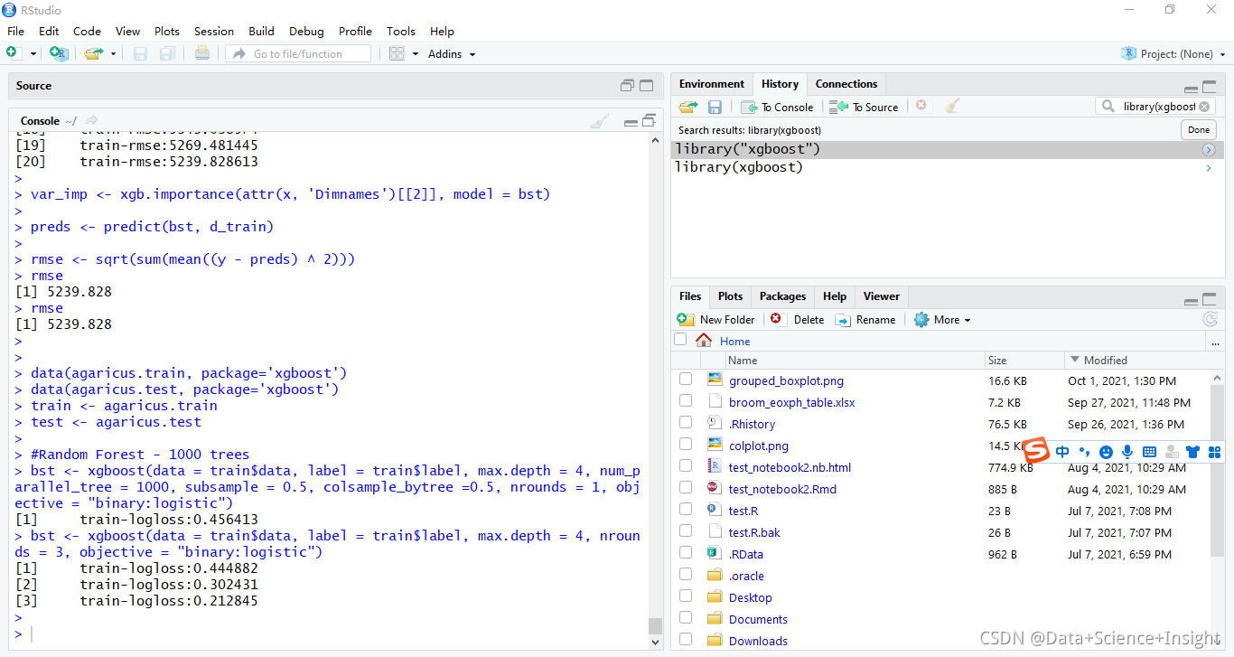 R语言xgboost包：使用xgboost算法实现随机森林（random forest）模型_r语言 xgboost包-CSDN博客