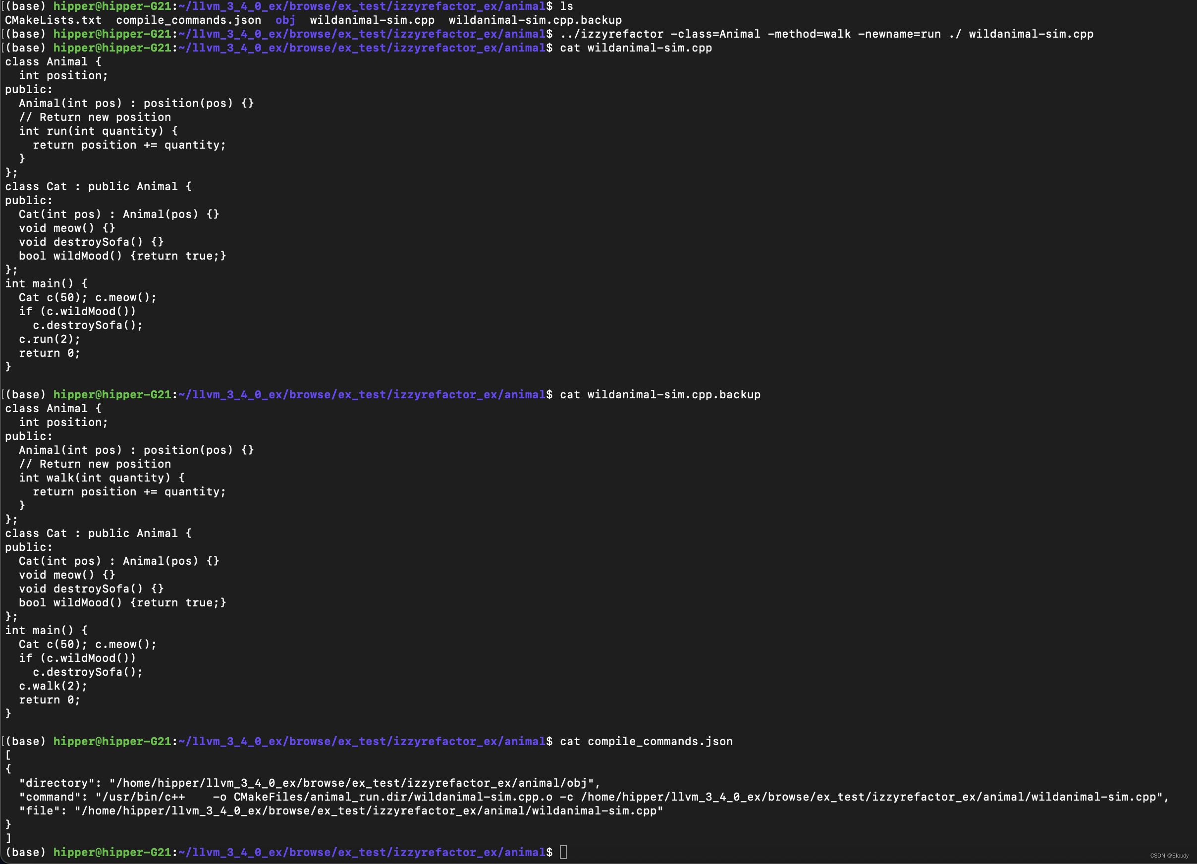 基于 llvm 3.5 的C++示例重构工具 IzzyRefactor 编译与测试_要使用clang refactoringtool class 需要包含那个头文件-CSDN博客
