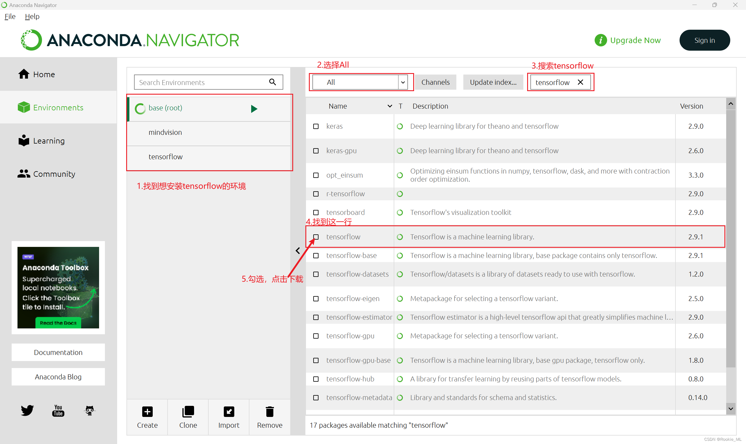 tensorflow保姆级安装教程！！(Anaconda版)_spyder安装tensorflow-CSDN博客