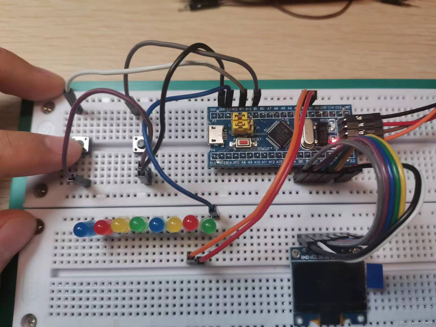 实验四 stm32按键控制LED灯_基于stm32按键控制led软硬件实验步骤-CSDN博客