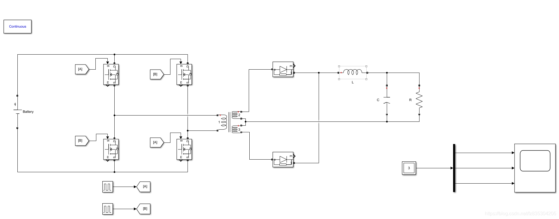 Matlab 建立全桥DCDC模型_全桥电力电子建模-CSDN博客