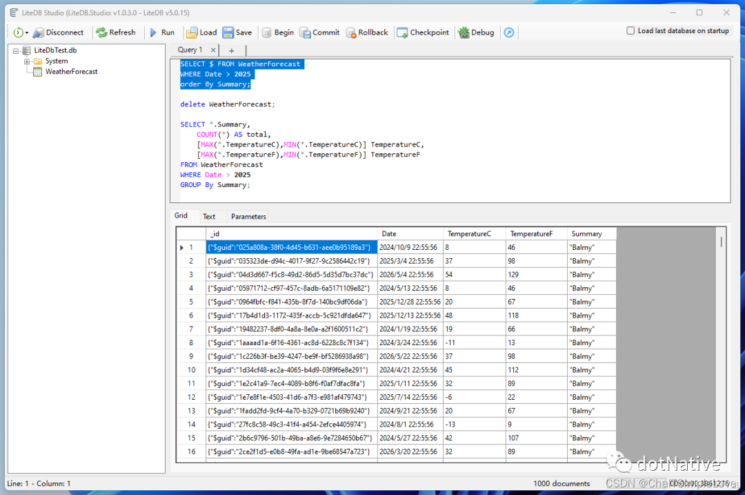 谈谈 .NET8 平台中对 LiteDB 的 CRUD 操作_litedb加密-CSDN博客