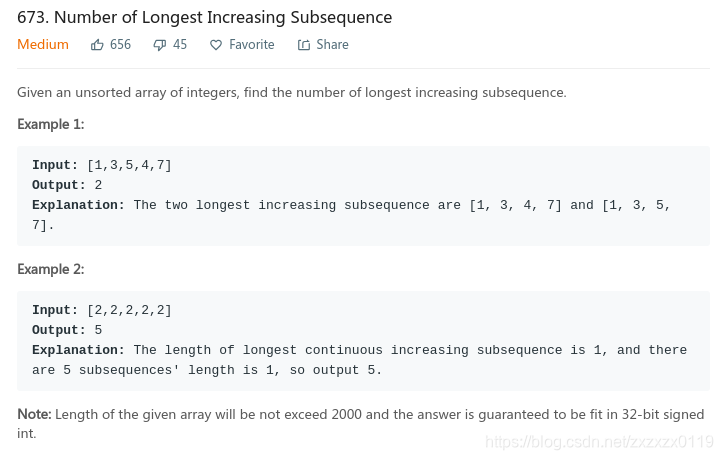 LeetCode - 673. Number of Longest Increasing Subsequence(最长递增子序列的个数)_最长递增序列 英语-CSDN博客