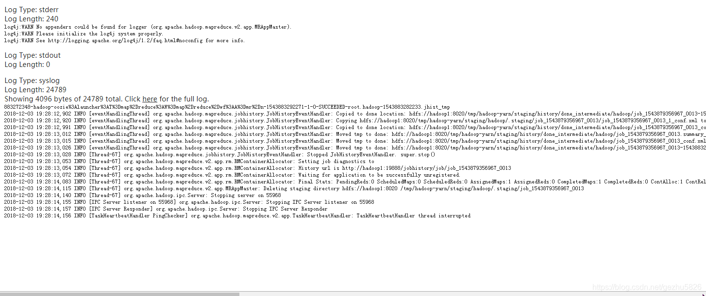 关于oozie在执行自定义mapreduce_workflow,遇到的问题:Exception from container-launch._mapreduce exception from ...