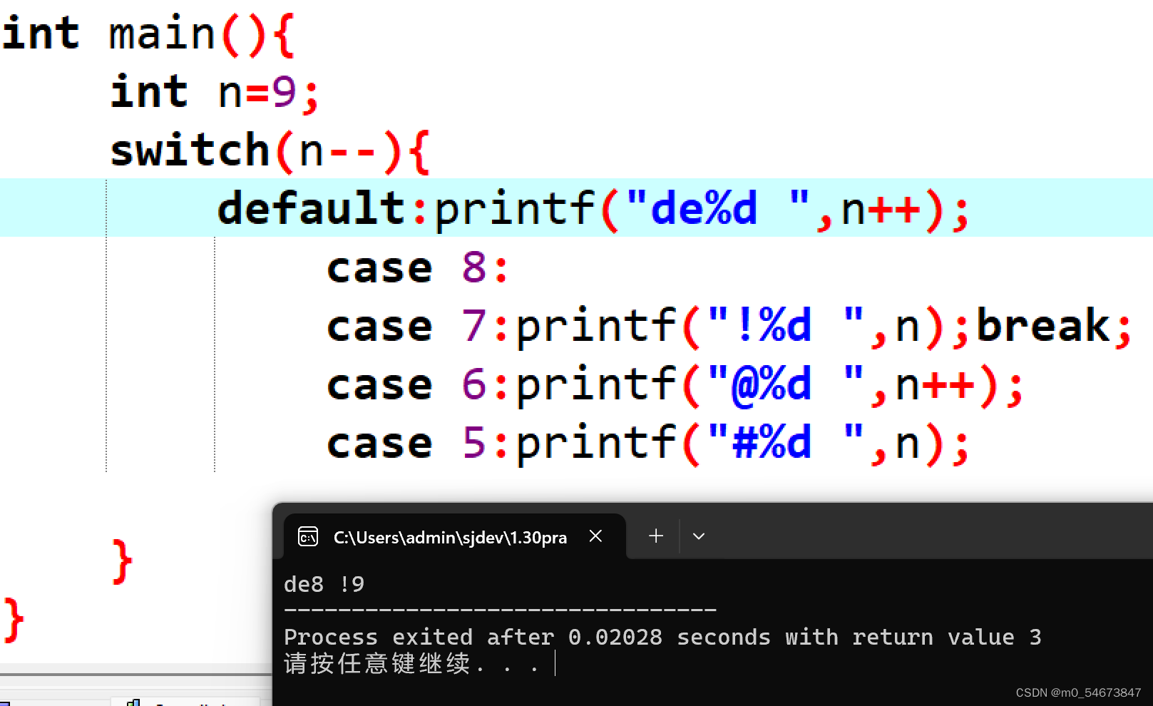 switch语句中default_switch default-CSDN博客