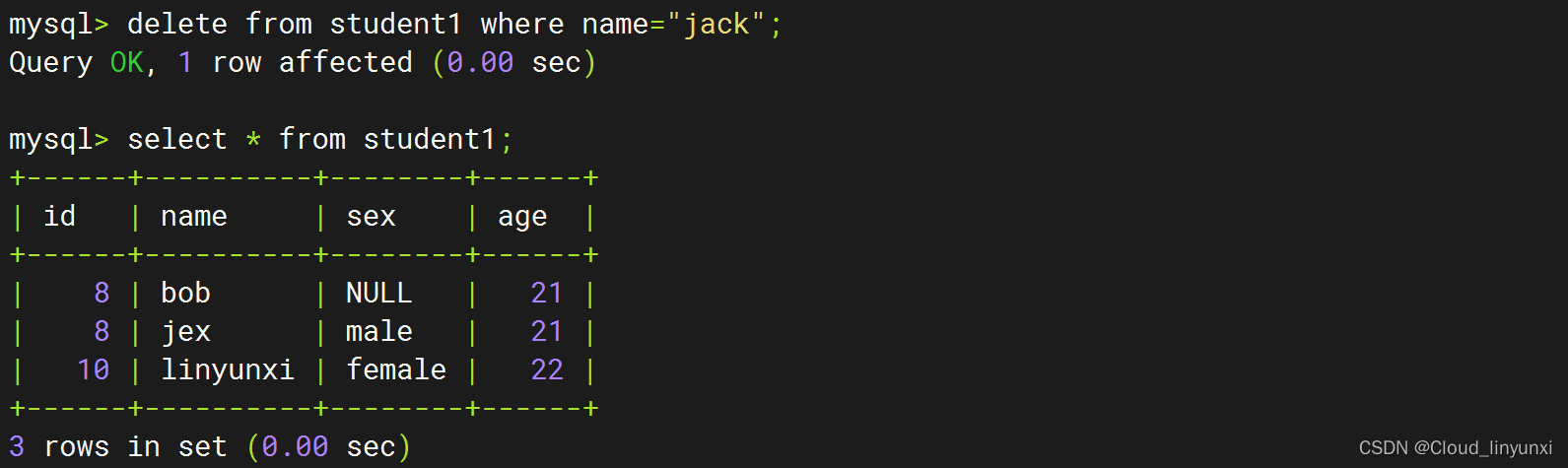 Mysql数据库语言DML-CSDN博客