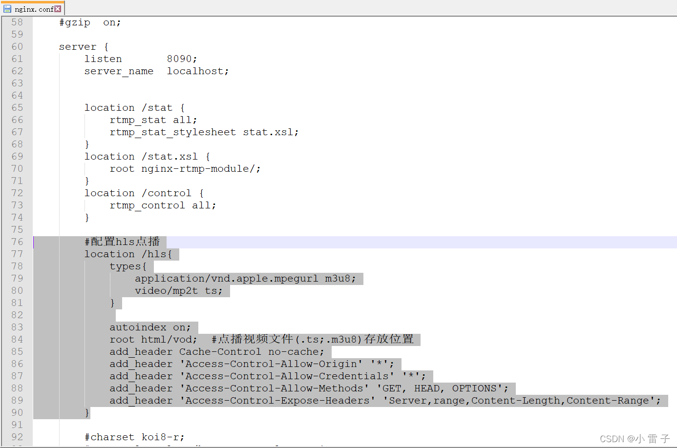 window平台下基于Nginx+rtmp搭建支持rtmp/hls协议的直播/点播流媒体服务器_windows视频点播服务器-CSDN博客