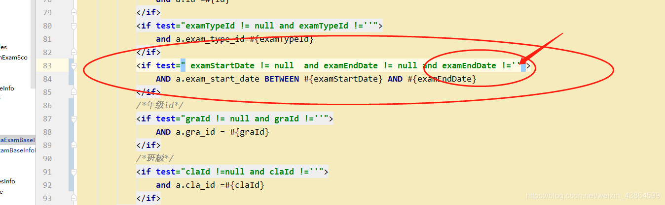 Error querying database. Cause: java.lang.IllegalArgumentException: invalid comparison: java ...