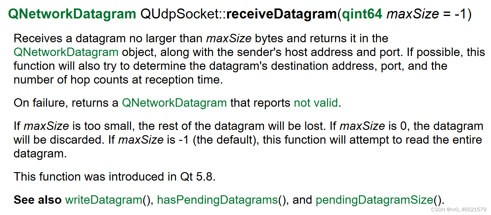 QUdpSocket Class_qudpsocket joinmulticastgroup-CSDN博客