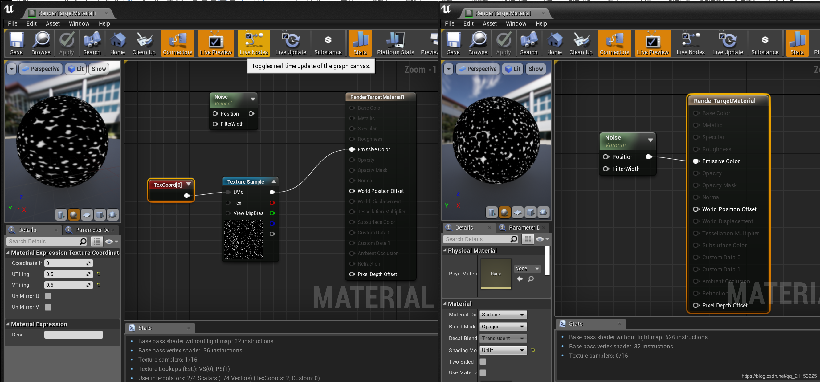 UE4 使用RenderTarget创建新贴图，替代消耗资源的材质。_ue4 把材质渲染到render2d-CSDN博客