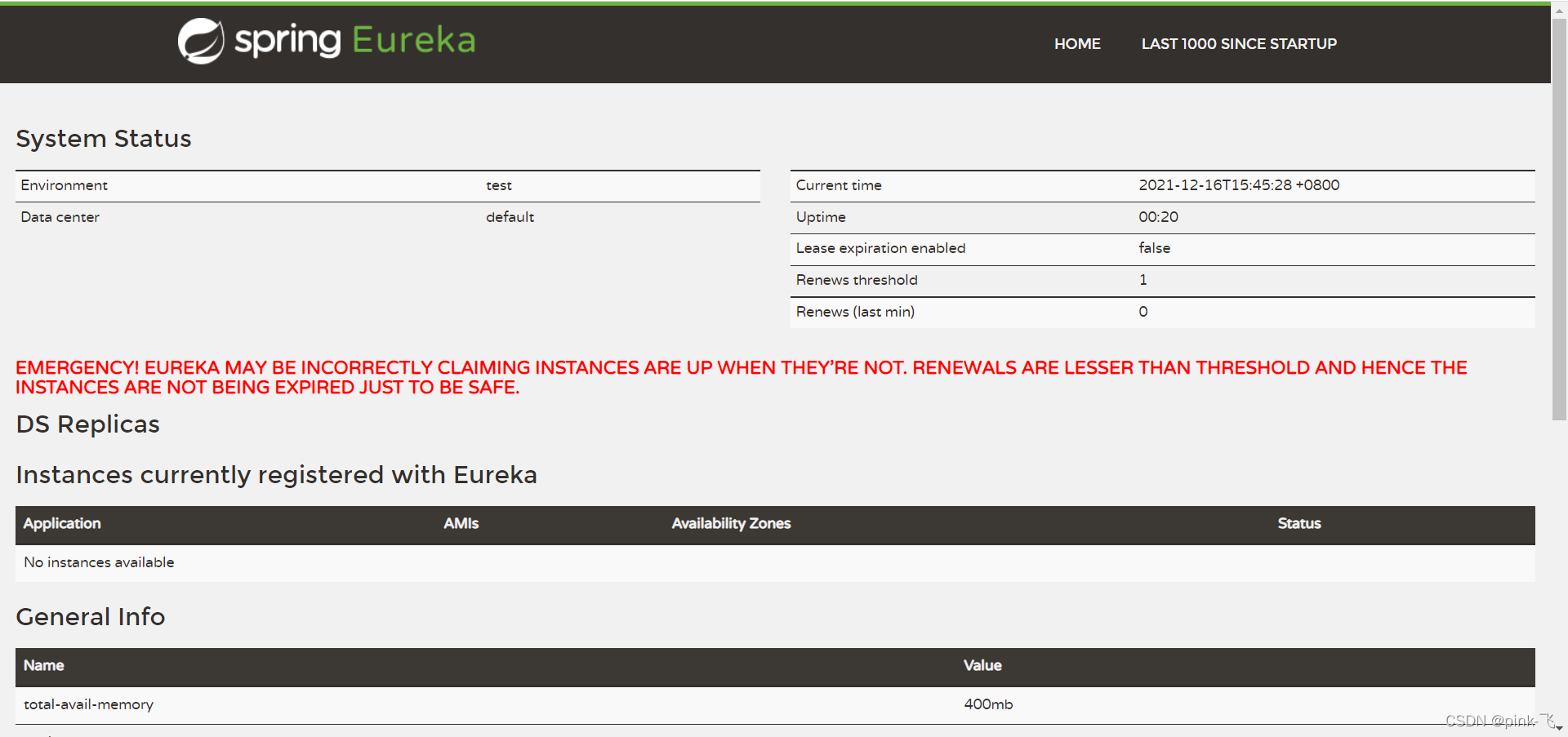 Springcloud服务注册到Eureka上遇到com.sun.jersey.api.client.ClientHandlerException: java.net ...