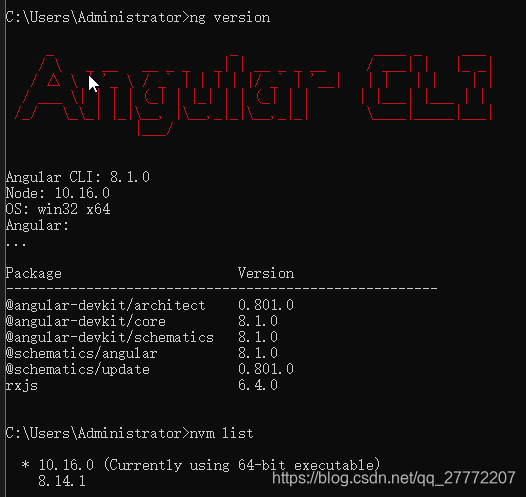 win10系统下，使用scoop工具下的nvm工具管理多个版本的node和angular/cli_管理angular版本工具-CSDN博客
