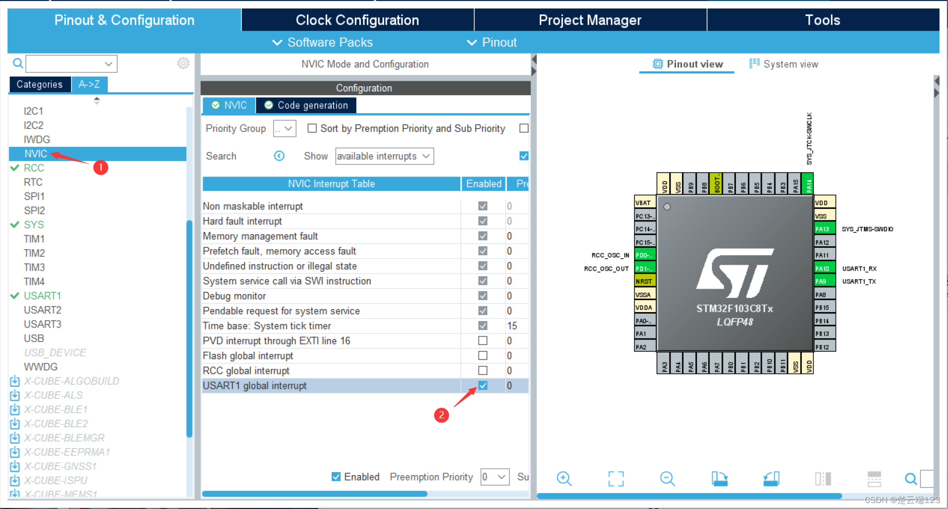STM32使用中断和DAM完成串口通信_stm32 dam-CSDN博客
