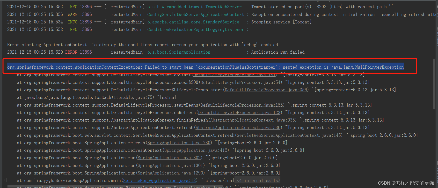 SpringBoot配置Swagger启动异常: Failed to start bean ‘documentationPluginsBootstrapper‘； nested ...