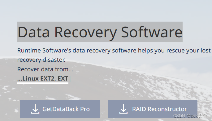 Data Recovery Software -Runtime.org 大集合_raid reconstructor-CSDN博客