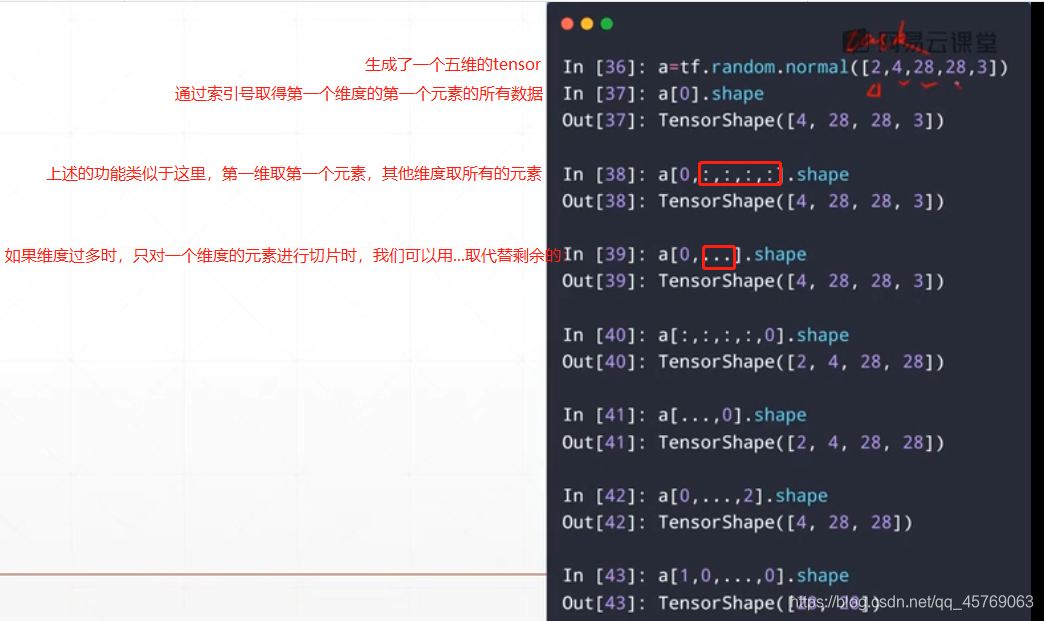 【TensorFlow】——索引与切片_tensorflow index-CSDN博客