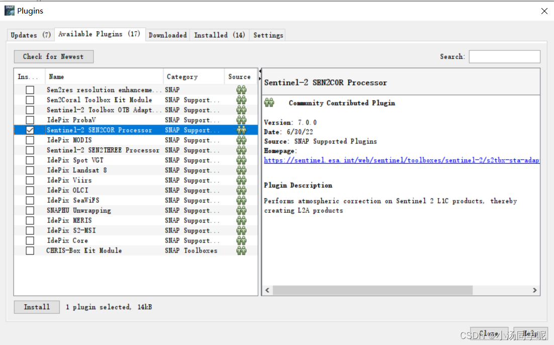 SNAP大气校正插件：Before executing the tool,please correct the errors below：Path does not exist:-CSDN博客