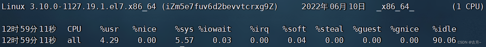 Linux系统监控：top、uptime、free、mpstat和ifstat命令详解-CSDN博客