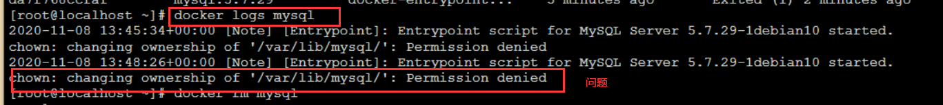 docker 创建mysql容器的闪退问题解决_mysql 容器闪退-CSDN博客