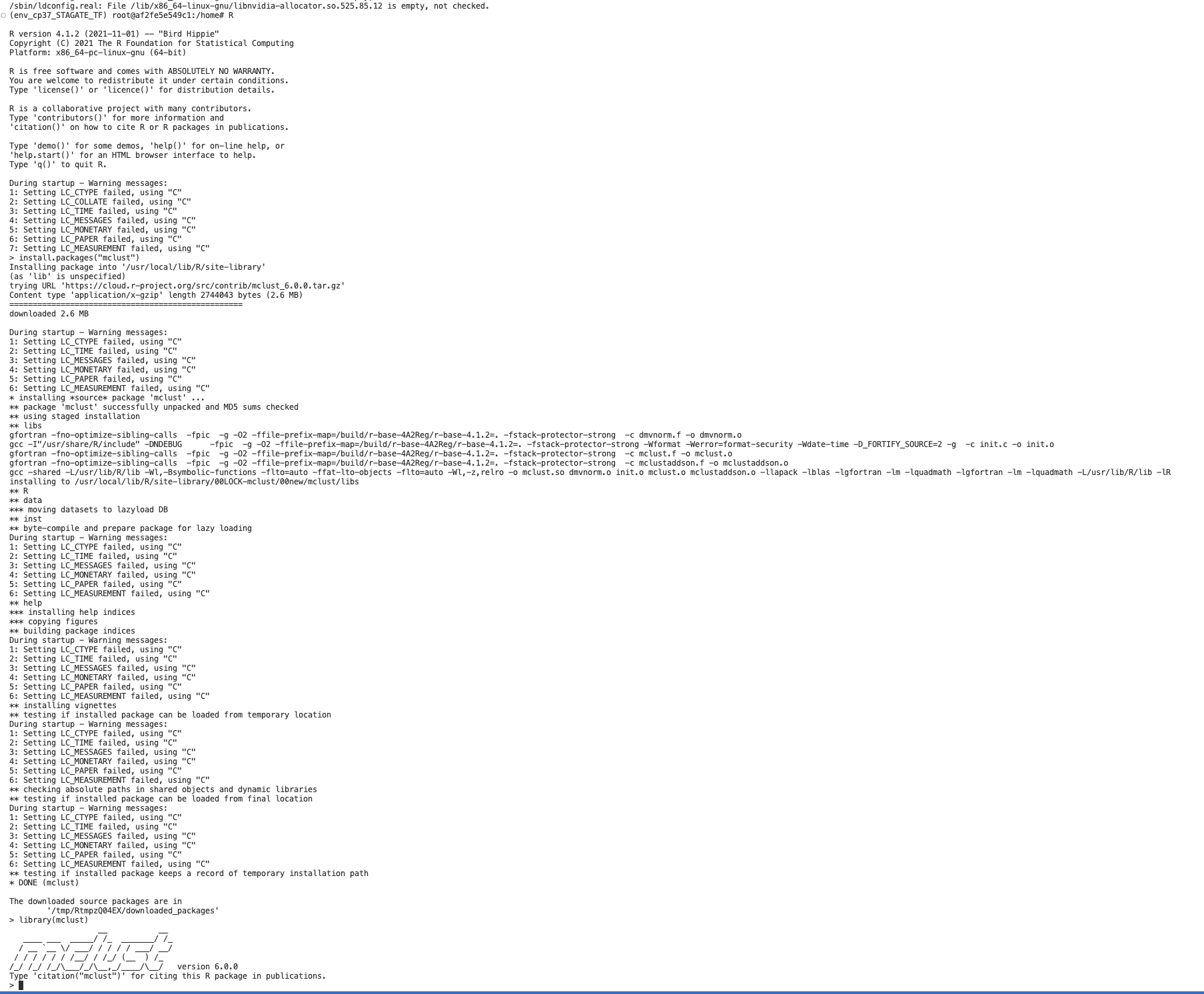 linux系统上安装R语言并安装mclust包-CSDN博客