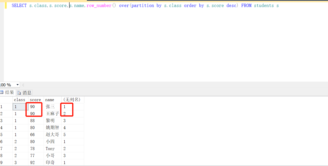 SQLSERVER中RANK OVER(PARTITION BY)的用法_sql server rank over-CSDN博客