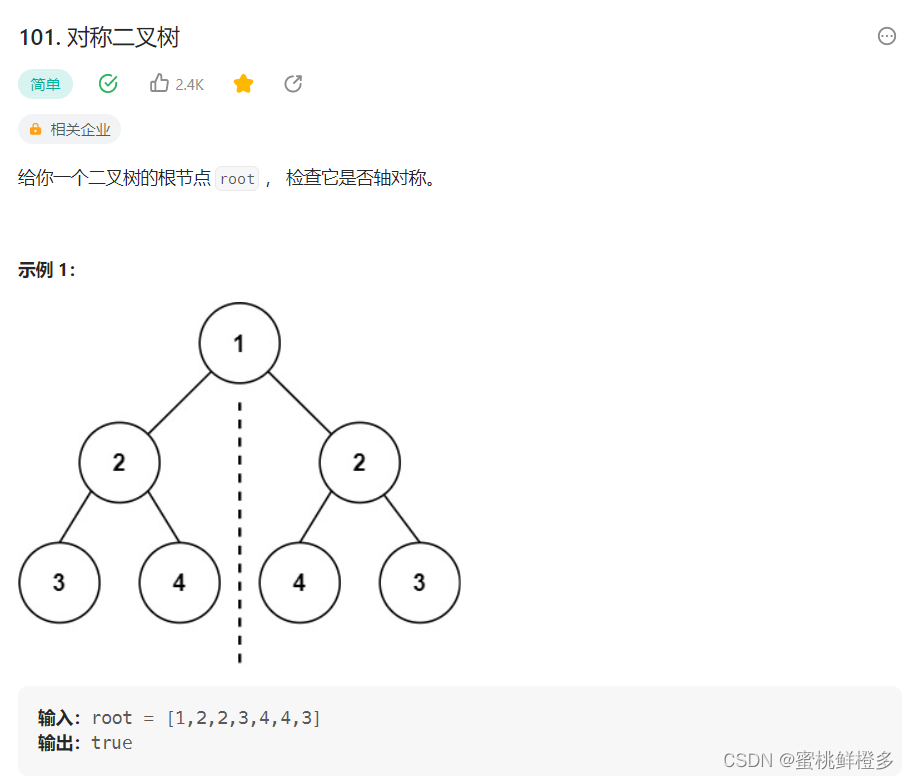 leetcode.101. 对称二叉树.详解笔记.-CSDN博客