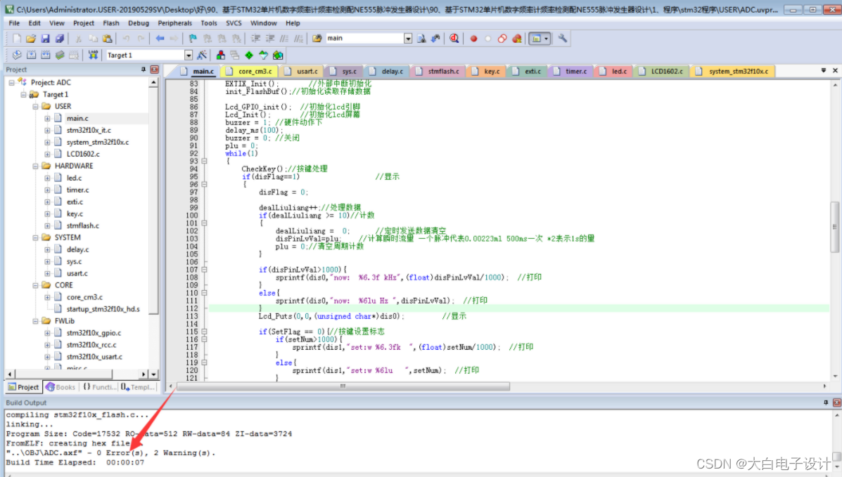 80、基于stm32单片机数字频率计频率检测配ne555脉冲发生器设计 程序原理图pcb源文件参考论文硬件设计资料元器件清单等基于stm32的数字频率计整体架构图 Csdn博客