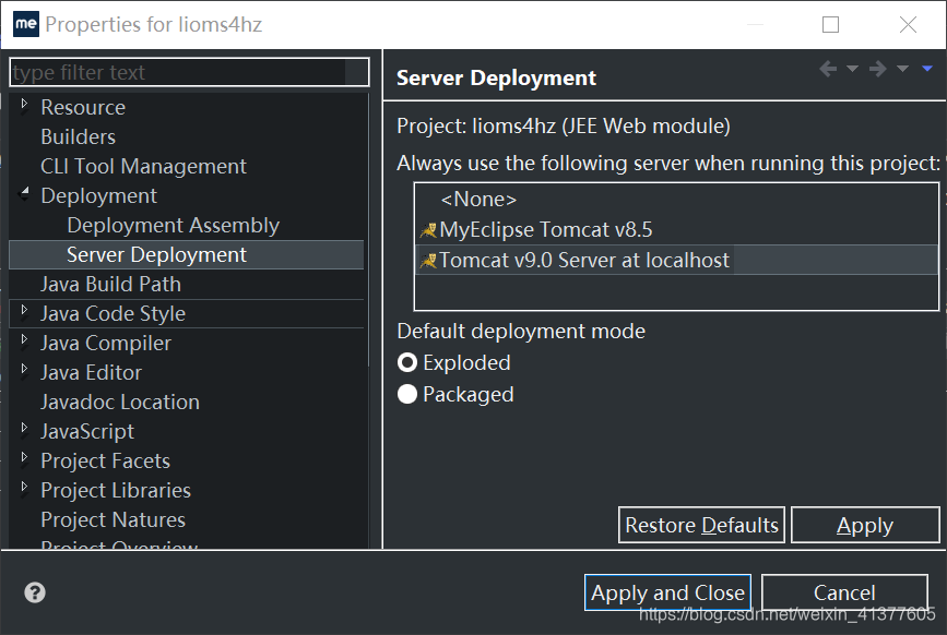 myeclipse 2019配置及使用外部tomcat问题_myeclipse2019-CSDN博客