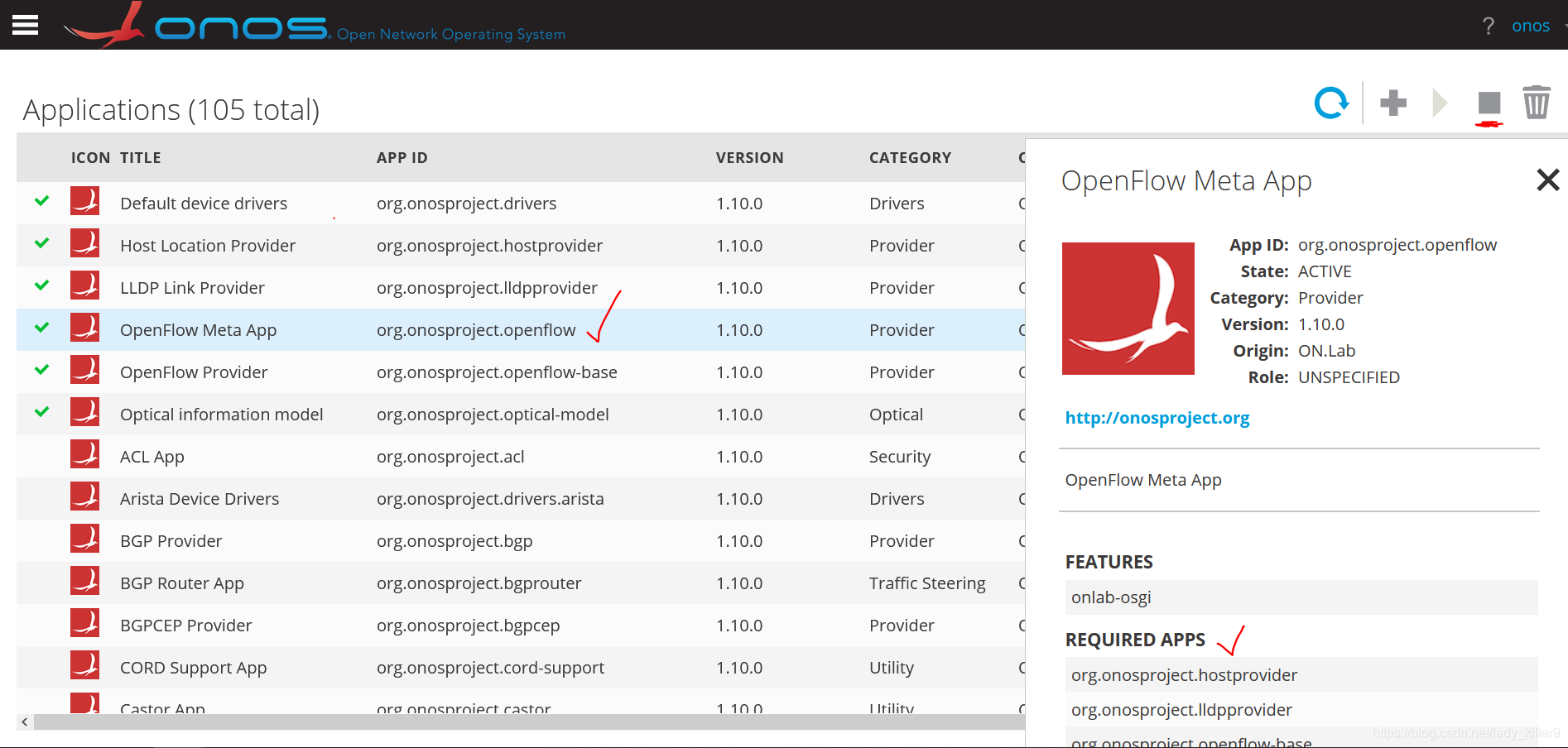 SDN-ONOS1.x学习记录（安装、拓扑、命令、图形化界面）_使用onos的rest api来下发流表-CSDN博客