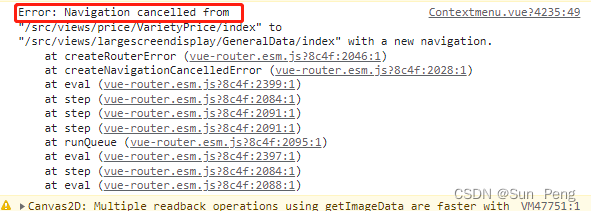 【vue】Vue-Router报错：Uncaught (in promise)Error: Navigation cancelled from ...