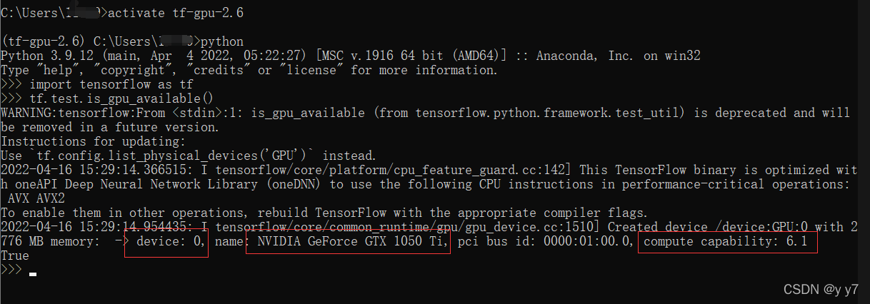 win10安装TensorFlow-gpu-2.6详细教程_tensorflow gpu whl-CSDN博客