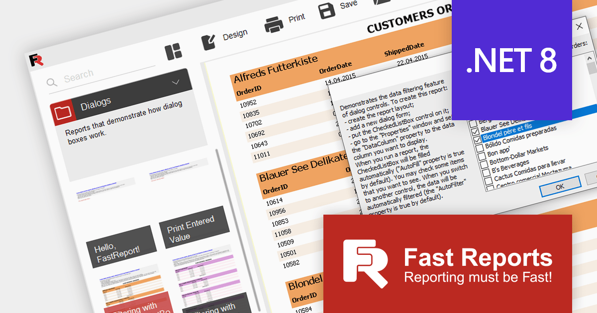 Build Reporting Apps for .NET 8 FastReport .NET 2024.1_fastreport 2024 crack-CSDN博客