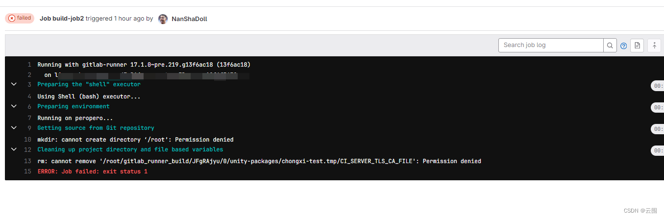 Debian注册gitlab-runner，及常见错误的解决_mount: permission denied gitlab-runner-CSDN博客