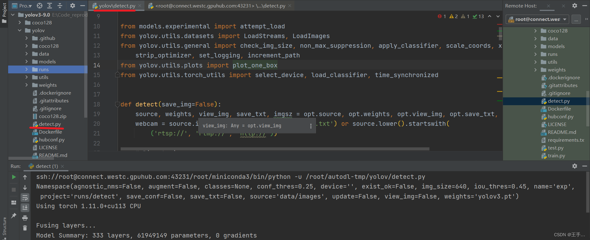 用Pycharm连接autoDl服务器后,解决报错[Errno 2] No such file or directory_autoal中no such file or directory-CSDN博客